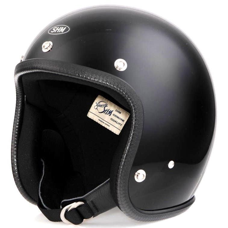 SG規格取得 【SHM】 Lot-500 ジェットヘルメット (XLサイズ/61cm〜62cm) [ブラック] 黒 立花 【DIN MARKET ディンマーケット】 【BUCO】 ビンテージ ...