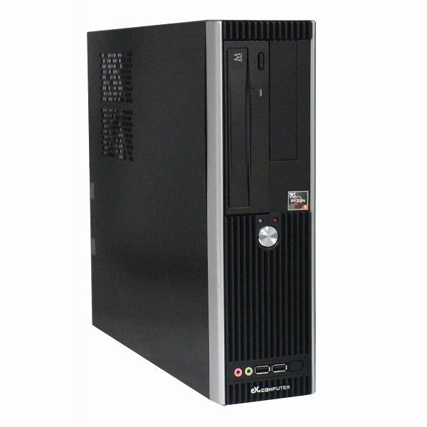 eX.computer デスクトップパソコン ExComputer RS5A-B181/T 中古 単体 Ryzen5 Windows10 64bit メモリ8GB 高速 SSD 2.5インチ ...