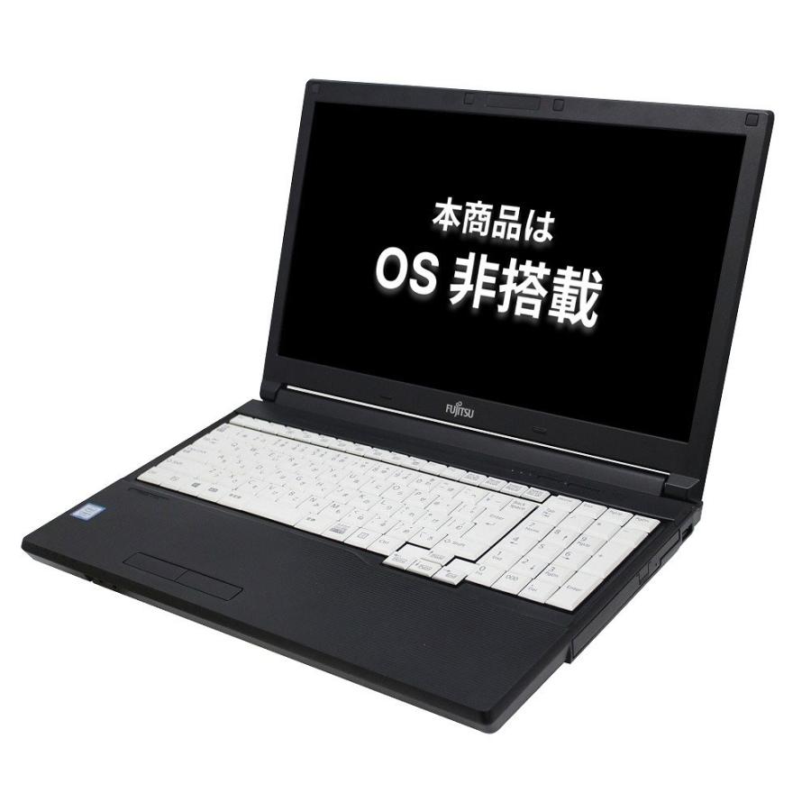 LIFEBOOK ノートパソコン 富士通 A577/SX 中古 2017年モデル 訳あり品 7日間の動作保証 OS無し大特価 テンキー 第7世代 Core i3 メモリ8GB 無線LAN 15 ...