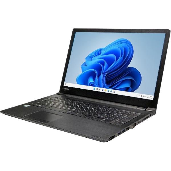 dynabook B ノートパソコン 東芝 B55/H 中古 2017年モデル Windows11 64bit テンキー 第8世代 Core i3 メモリ8GB 高速 SSD 無線LAN 15 ...