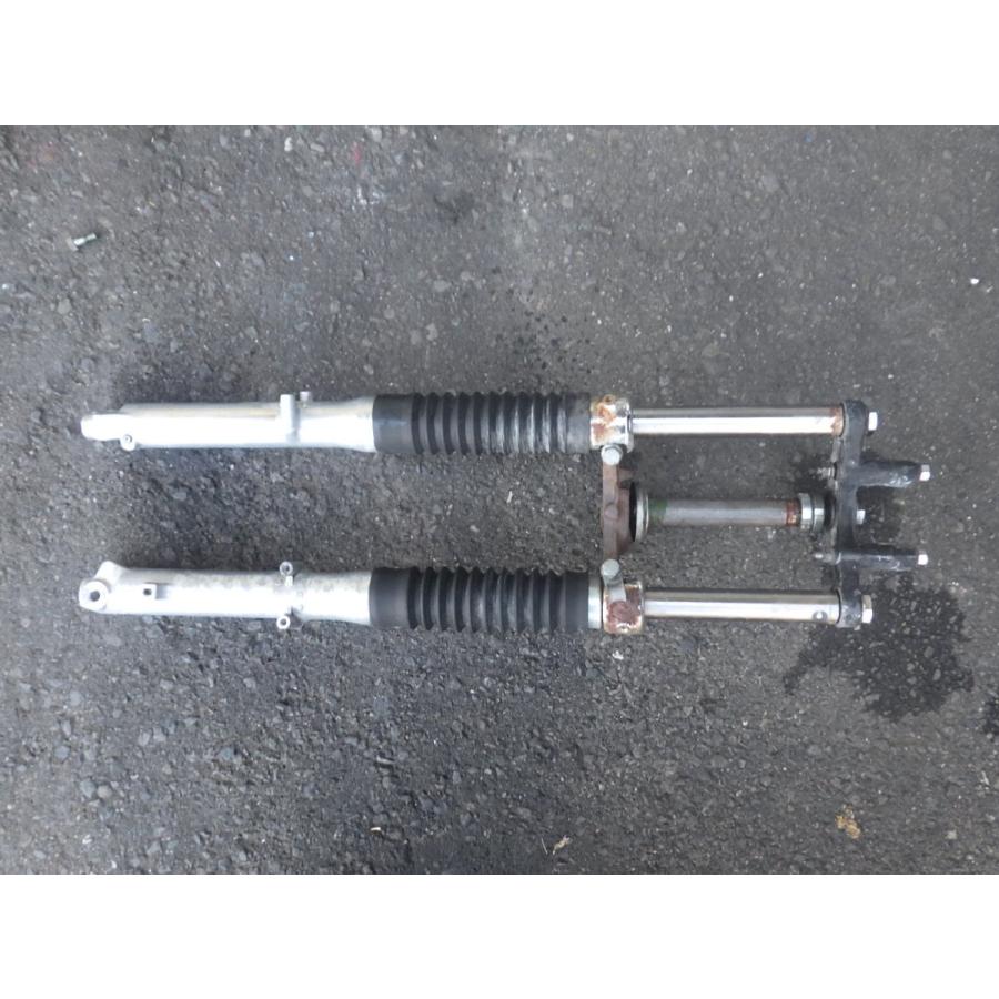 中古 純正部品 スズキ SUZUKI GA50 車台番号: GA50-163~ 三又 トリプル フロントフォーク Fフォーク サスペンション ...