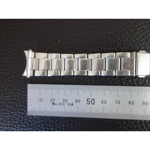 レア ヴィンテージ セイコー シチズン カシオ 汎用 ステンレス ブレス 長さ: 155mm 幅: 19/18mm 管理赤No.12665 ...