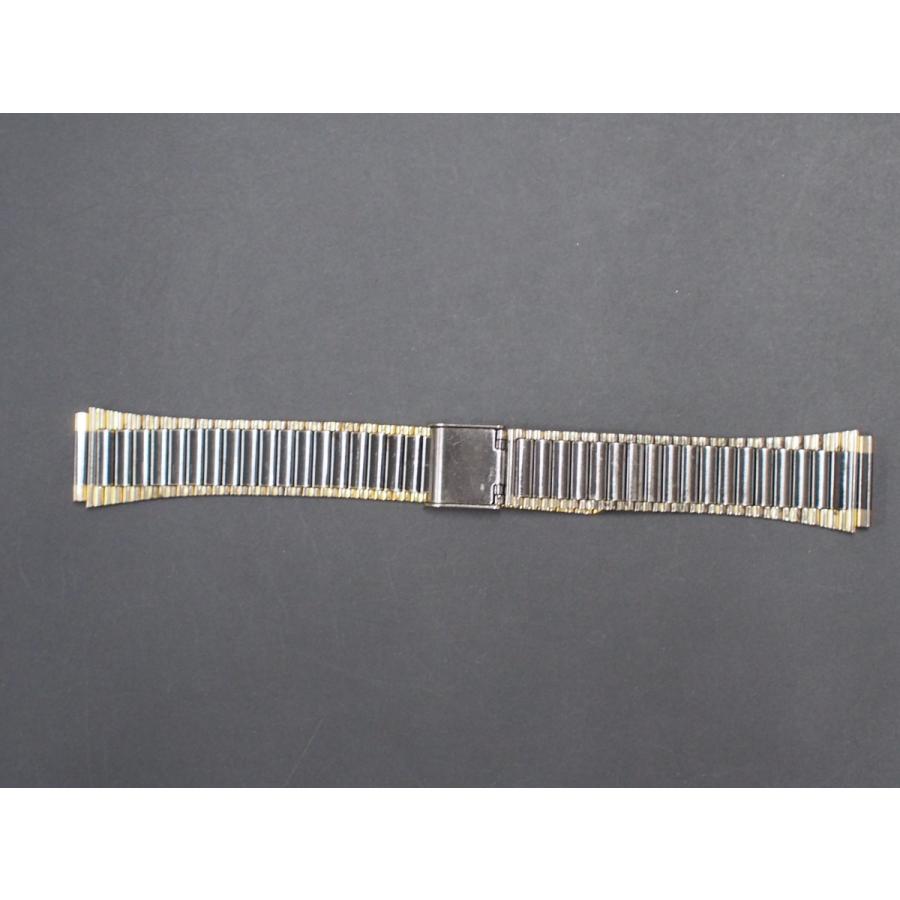 レア物 ヴィンテージ セイコー シチズン 汎用 ステンレス メンズ コンビ ブレス 長さ: 調整式 幅: 18/20mm 管理No.15843 ...