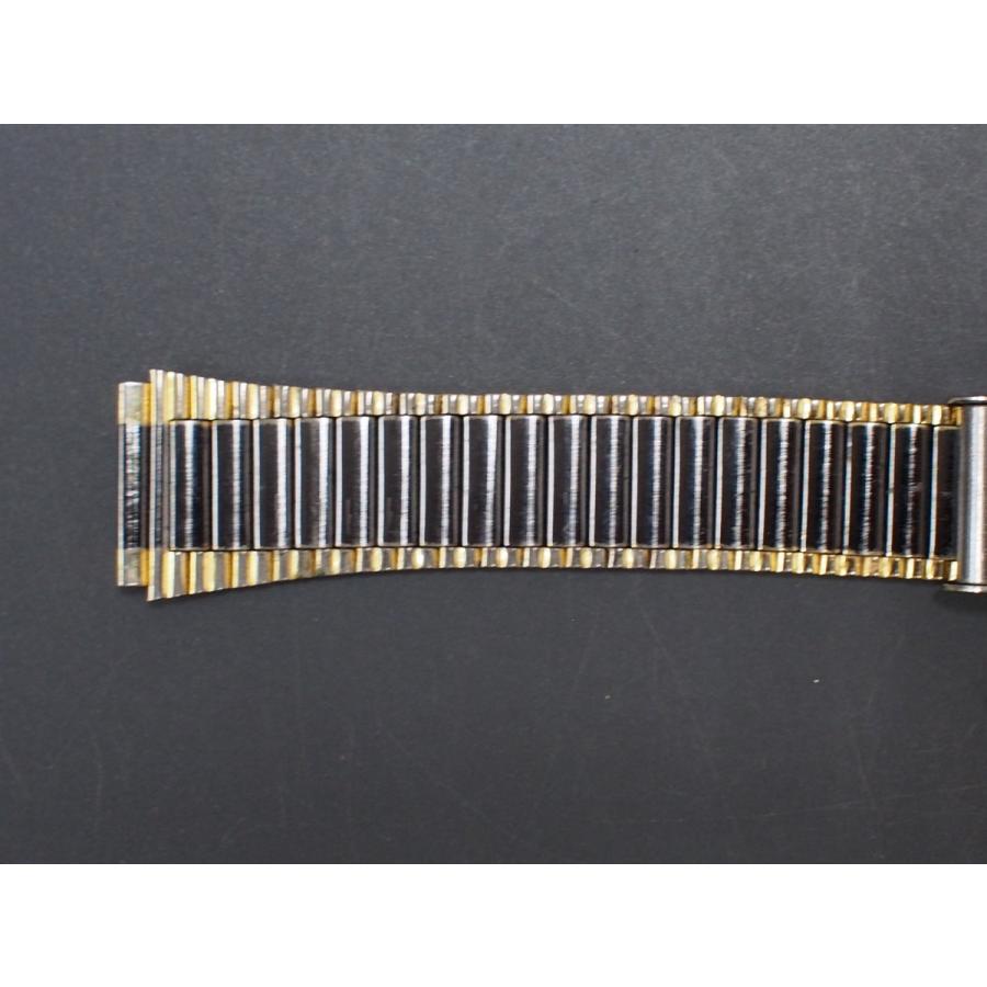 レア物 ヴィンテージ セイコー シチズン 汎用 ステンレス メンズ コンビ ブレス 長さ: 調整式 幅: 18/20mm 管理No.15843 ...