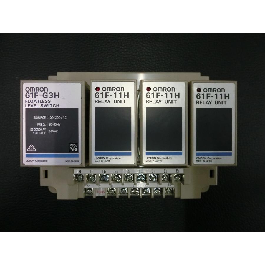 オムロン 中古 OMRON フロートなしスイッチ FLOATLESS LEVEL SWITCH リレーユニット RELAY UNIT 61F ...