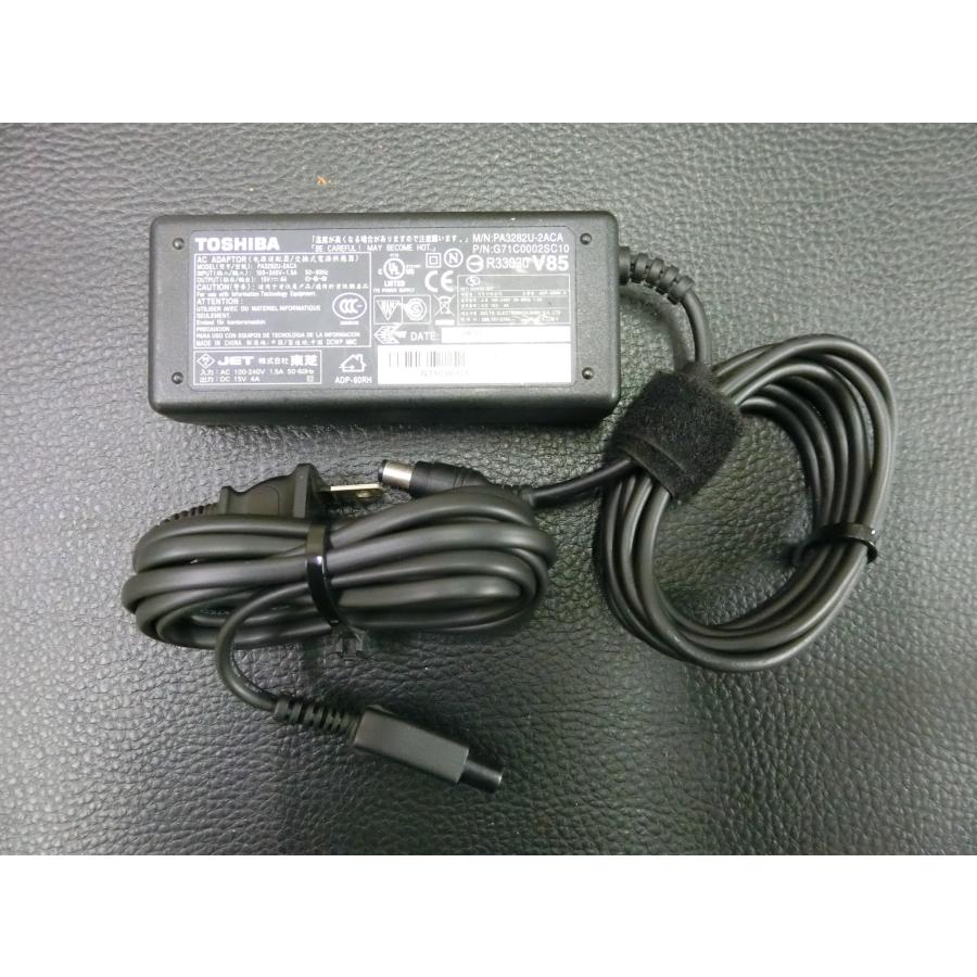 TOSHIBA 中古 アダプター 型式: PA3282U-2ACA 差込外径: 6.5mm 入力: 100/240V/1.5A 出力: 15V ...