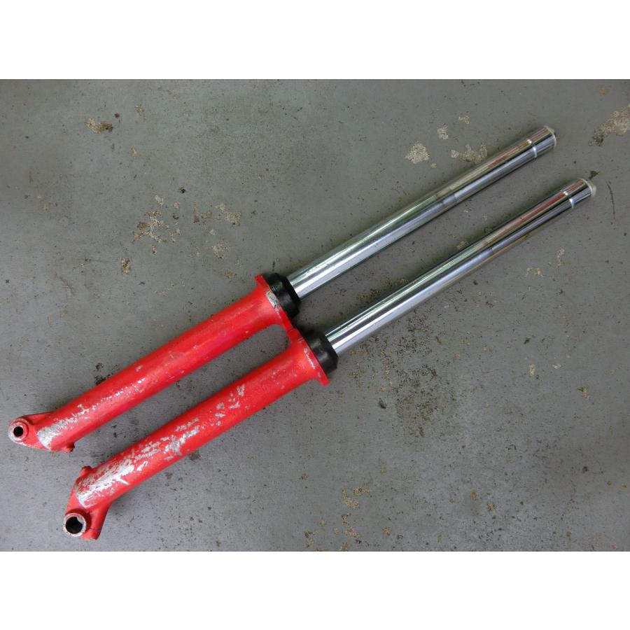 中古 ヤマハ YAMAHA TY250 38V フロントフォーク 参考品番 4GG-23103-20 4GG-23102-20 ジャンク 管理 ...