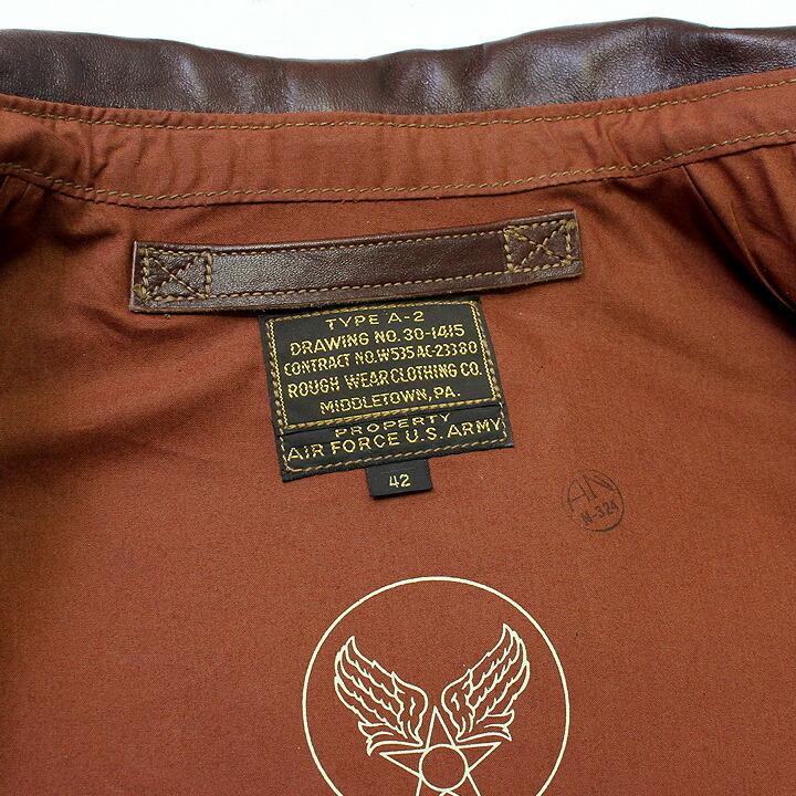 No.BR80578 BUZZ RICKSON'S バズリクソンズtype A-2 ROUGHWEAR CLOTHING CO.490th ...