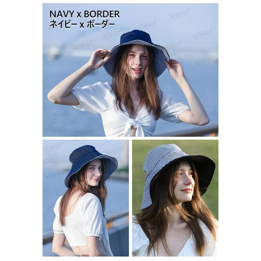 帽子 バケットハット レディース 両面使える 2way UVカット つば広 メッシュ 大きいサイズ 日除け 日差し UV ケア 春 夏 折りたたみOK : JUNOFASHION - 通販 ...