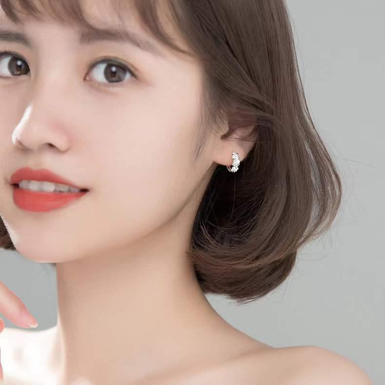 ピアス レディース ジルコニア シルバー925 花 椿 アレルギー対応 リング フープ 韓国 安い : 髪飾り&アクセサリー Juns Store - 通販 - Yahoo!ショッピング