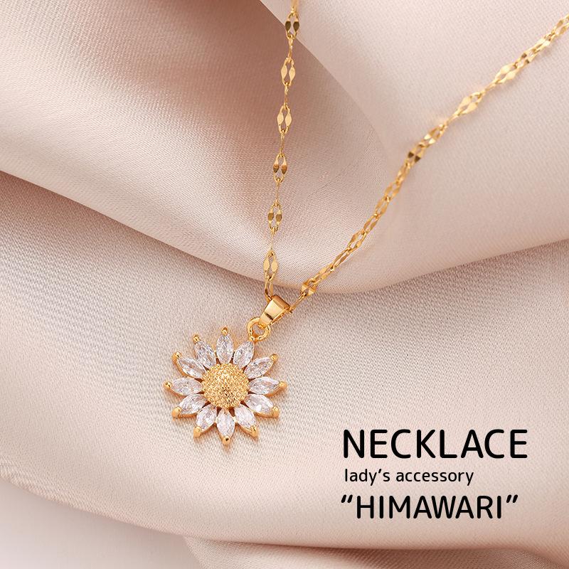 ネックレス ひまわり 花 レディース チェーン アジャスター ペンダント ゴールド おしゃれ 華奢 : 髪飾り&アクセサリー Juns Store - 通販 - Yahoo!ショッピング