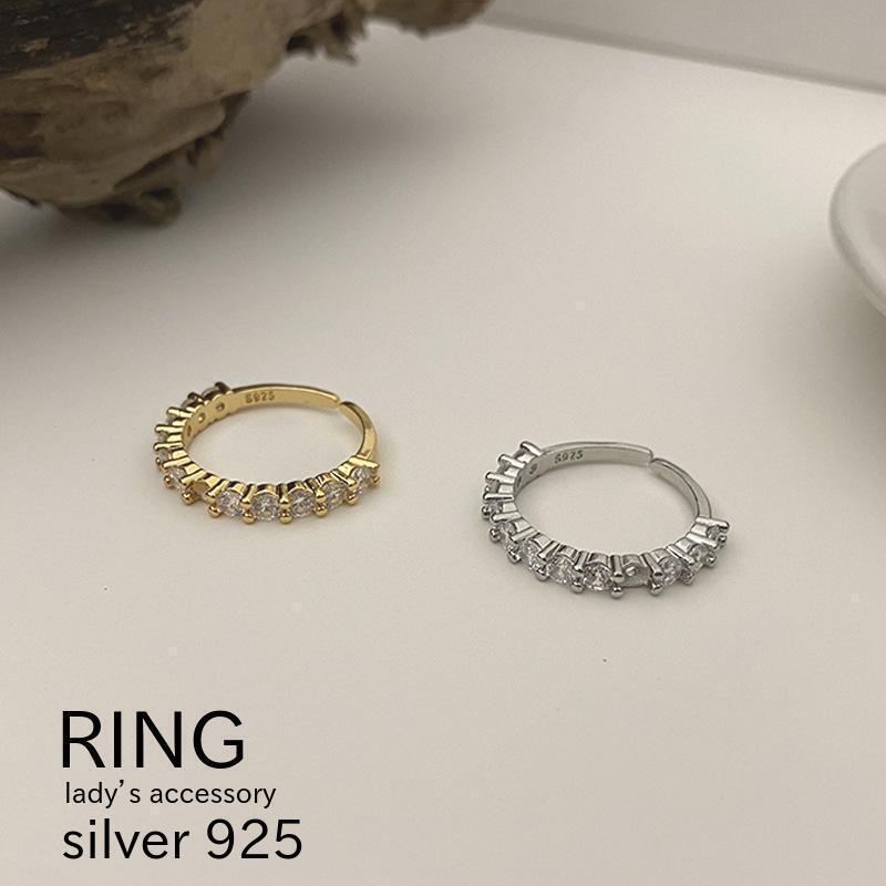 リング 指輪 CZ フリーサイズ レディース シルバー925 金属アレルギー 安い おしゃれ : 髪飾り&アクセサリー Juns Store - 通販 - Yahoo!ショッピング