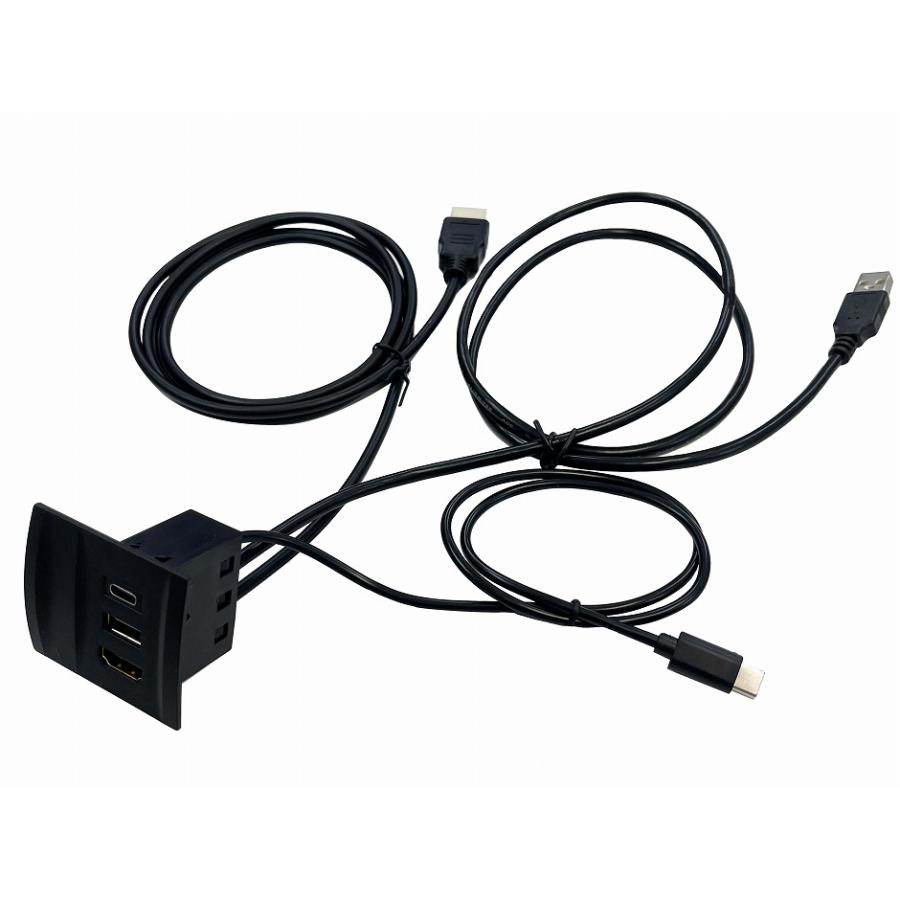 N-BOX JF5 JF6 USB HDMIソケット純正ナビ&社外ナビ HDMI入力 TypeA TypeC PD対応 LXU-242NBi VXM-245ZFEi VX-240ZFE パーツ ...