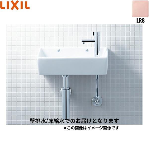 LIXIL L-A35HH/LR8 リクシル LIXIL/INAX 狭小手洗シリーズ手洗タイプ 角形 床給水/壁排水(ボトルトラップ) ハイパーキラミック ピンク 送料無料 : 住設 ...