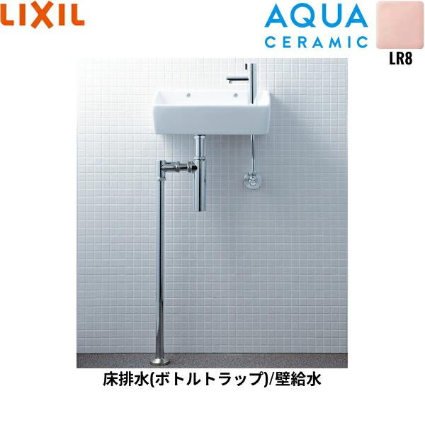 LIXIL YL-A35HP/LR8 リクシル LIXIL/INAX 狭小手洗シリーズ手洗タイプ 角形 壁給水/床排水(ボトルトラップ) アクアセラミック ピンク 送料無料 : 住設 ...