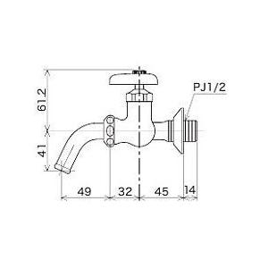 K112 KVK二口吐水口回転形水栓 : 住設ショッピング - 通販 - Yahoo!ショッピング