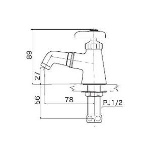 [3/16(日)枚数限定クーポンあり]K13 KVK吐水口回転形立水栓 : 住設ショッピング - 通販 - Yahoo!ショッピング