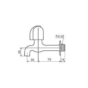 K2E KVKプチエコ水栓胴長横水栓 : 住設ショッピング - 通販 - Yahoo!ショッピング