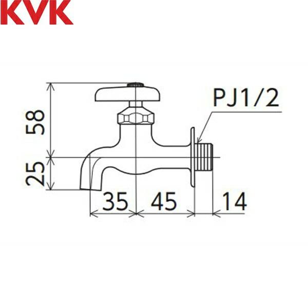 [11/17(日)枚数限定クーポンあり]K4QJ KVKキー式カップリング付横水栓 エコこま 一般地仕様 送料無料 : kvk-k4qj : 住設ショッピング - 通販 - Yahoo!ショッピング