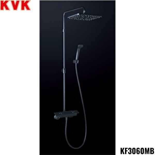 KVK [5/11(日)枚数限定クーポンあり]KF3060MB KVKオーバーヘッドシャワー付サーモ マットブラックオーバーヘッドシャワー(eシャワー)角 一般地仕様 送料無料 : 住設 ...