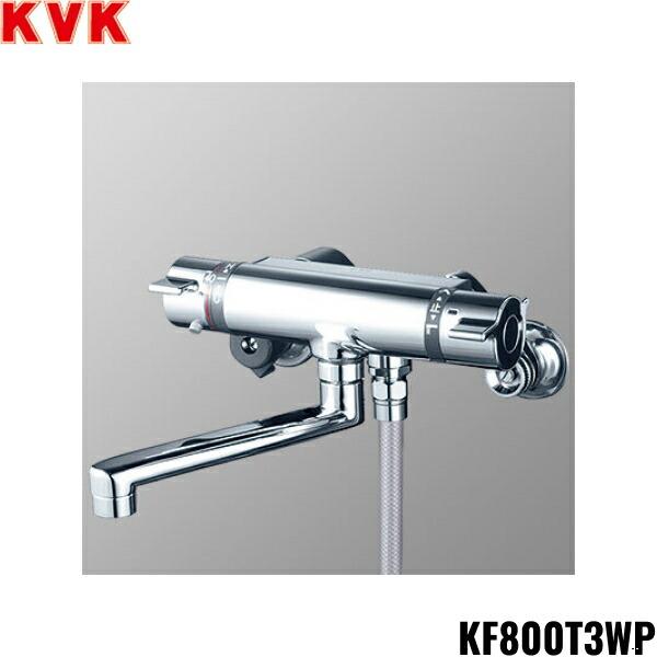 KVK KF800T3WP KVKサーモスタット混合水栓 一般地仕様 3wayワイドワンステップ メタリックホース1.6m 送料無料 : 住設ショッピング - 通販 - Yahoo!ショッピング