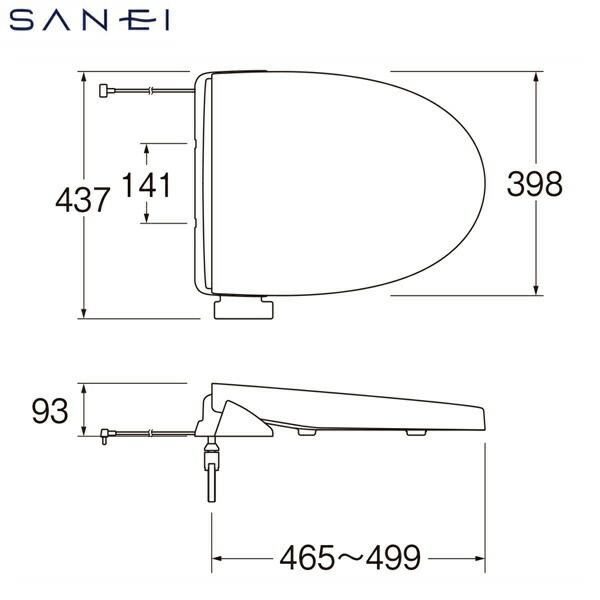 SANEI（水栓金具） PW9042-I 三栄水栓 SANEI 前丸暖房便座 アイボリー 送料無料 : 住設ショッピング - 通販 - Yahoo!ショッピング