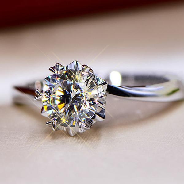 指輪 レディース 一粒ダイヤ 18金RGP 1カラット 大粒 1.0ct 贅沢 ハート CZダイヤモンド 18KGP 人気 誕生日プレゼント ギフト : EsLimes - 通販 ...