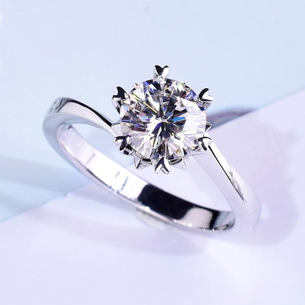 指輪 レディース 一粒ダイヤ 18金RGP 1カラット 大粒 1.0ct 贅沢 ハート CZダイヤモンド 18KGP 人気 誕生日プレゼント ギフト : EsLimes - 通販 ...