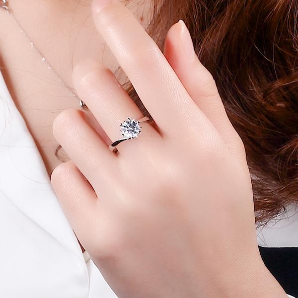 指輪 レディース 一粒ダイヤ 18金RGP 1カラット 大粒 1.0ct 贅沢 ハート CZダイヤモンド 18KGP 人気 誕生日プレゼント ギフト : EsLimes - 通販 ...