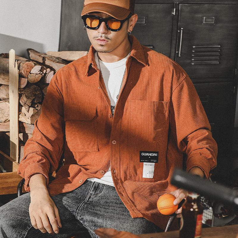 シャツ メンズ メンズシャツ メンズ 長袖シャツ カジュアルシャツ メンズ 秋服 ブラウス :ccsz161:JustMode - 通販 - Yahoo!ショッピング