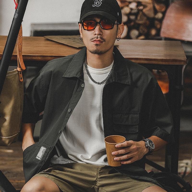 ホームアイホーム シャツ メンズ メンズシャツ 半袖シャツ アメカジスタイル アウター : JustMode - 通販 - Yahoo!ショッピング