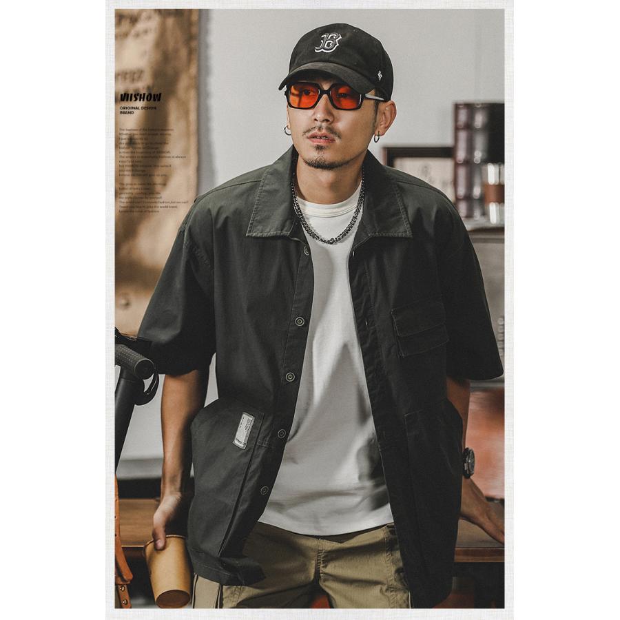 ホームアイホーム シャツ メンズ メンズシャツ 半袖シャツ アメカジスタイル アウター : JustMode - 通販 - Yahoo!ショッピング