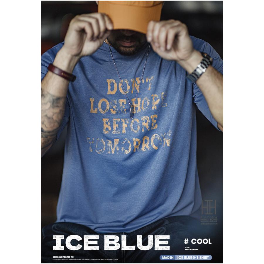 ホームアイホーム Tシャツ tシャツ メンズ 半袖 大きいサイズ オーバーサイズ ひんやり 接触冷感 おしゃれ プリント 英文字 ティーシャツ カットソー 涼しい 父の日 プレゼント ...