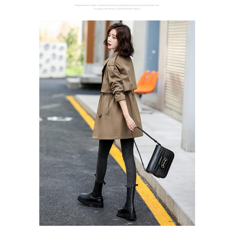 ホームアイホーム ミドル丈 トレンチコート ハイウエスト 低身長 脚長見え 痩せ見え ビジネス フォーマル ライトアウター スプリングコート 春 : JustMode - 通販 - Yahoo ...