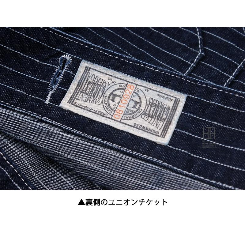 ホームアイホーム デニム ベスト ワークベスト メンズ レディース インディゴ ストライプ柄 綿 100 多ポケット Vネック おしゃれ デニムベスト アメカジ レトロ 作業 ユニセックス ...