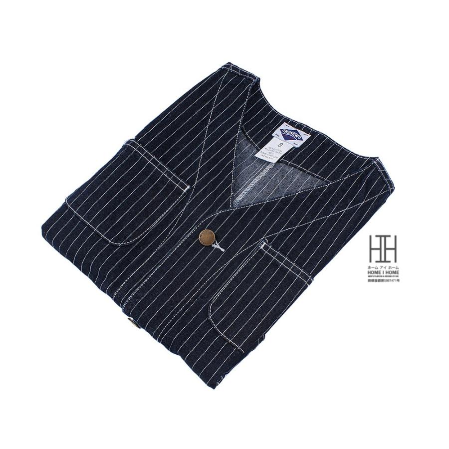 ホームアイホーム デニム ベスト ワークベスト メンズ レディース インディゴ ストライプ柄 綿 100 多ポケット Vネック おしゃれ デニムベスト アメカジ レトロ 作業 ユニセックス ...