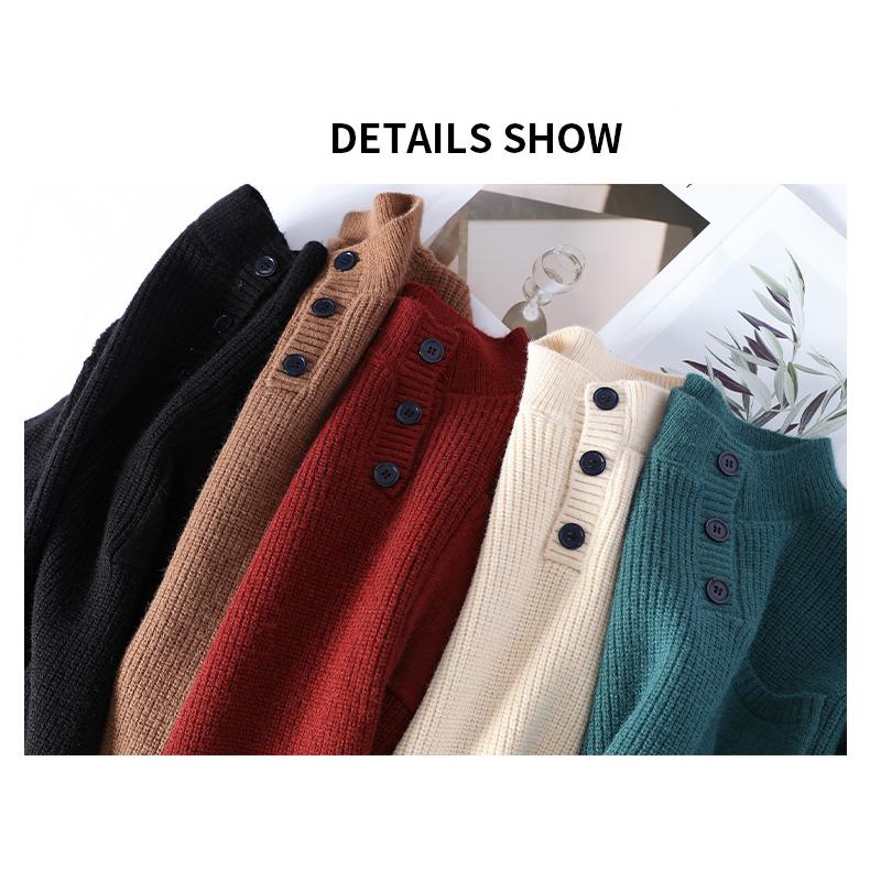 ニット セーター 丸首 カジュアル ヘンリーネック プルオーバー メンズ ローゲージ トップス 男女兼用 :my6168:JustMode - 通販 - Yahoo!ショッピング