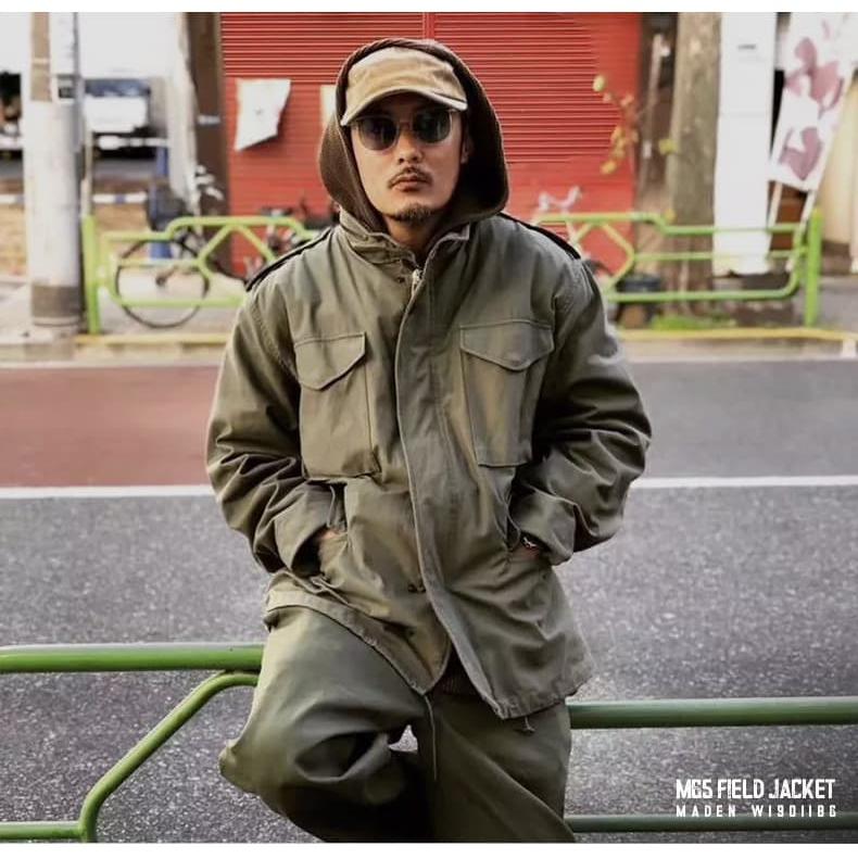ミリタリージャケット M65 メンズ フィールドジャケット 綿 ワーク ミリタリー ジャケット アメカジ ジャンパー ブルゾン アウター 秋冬 春 アウトドア キャンプ ホームアイホーム ミリタリージャケット M65 メンズ フィールド