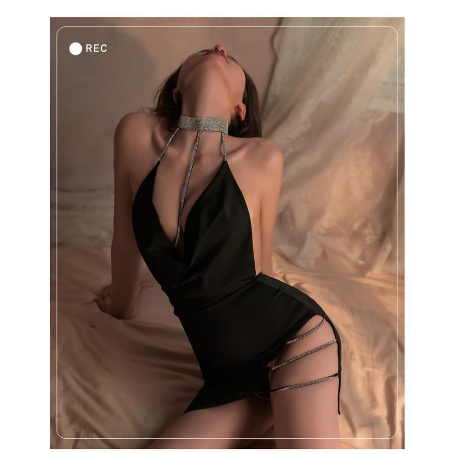 ホームアイホーム Vネック セクシーランジェリー チェック付き 2点セット ワンピース 背中魅せ 女性 過激 Tバックセット 誘惑 セットアップ Tバック付き 超過激 勝負下着 ...