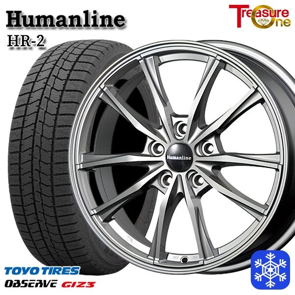 225/60R17インチ TOYO トーヨー オブザーブ ギズ3 GIZ3 5H114.3 スタッドレスタイヤホイール4本セット ヒューマンライン HR02 DG : hr02-1770 ...