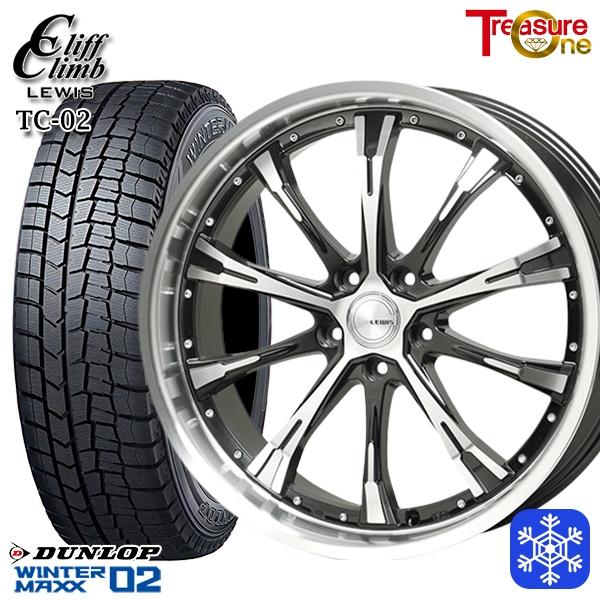 WINTER MAXX 225/45R18インチ ダンロップ ウインターマックス WM02 5H114.3 スタッドレスタイヤホイール4本セット クリフクライム TC02 : ジャストパーツ ...