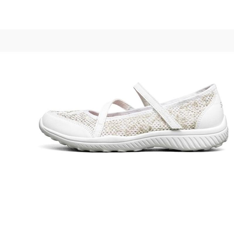 SKECHERS スケッチャーズ スリッポン レディース 新作 バレエシューズ メリージェーン フラット シューズ カンフーシューズ チャイナ ...