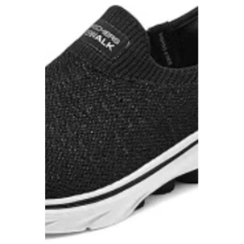 SKECHERS（スケッチャーズ） スリップイン レディース 黒 白 立ったまま履ける靴 手を使わずに履けるスニーカー 50代 Slip ...