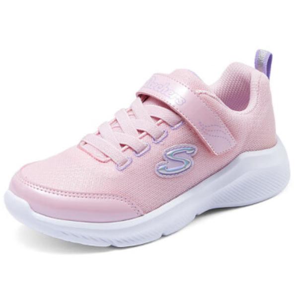 SKECHERS（スケッチャーズ） スリッポン 女の子 ガールズ ストラップ スニーカー ジュニア 子供 黒 白靴 20 21 ブラック ...
