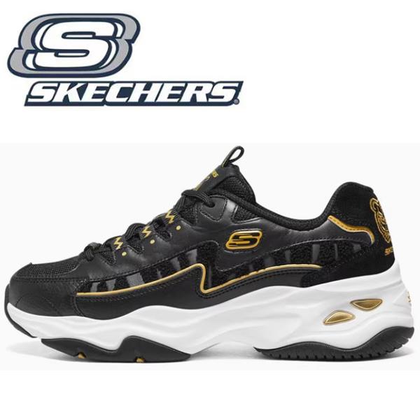 SKECHERS スケッチャーズ スニーカー レディース 厚底 黒 厚底スニーカー ヒョウ柄 レオパード ダッドスニーカー ランニングシューズ ...