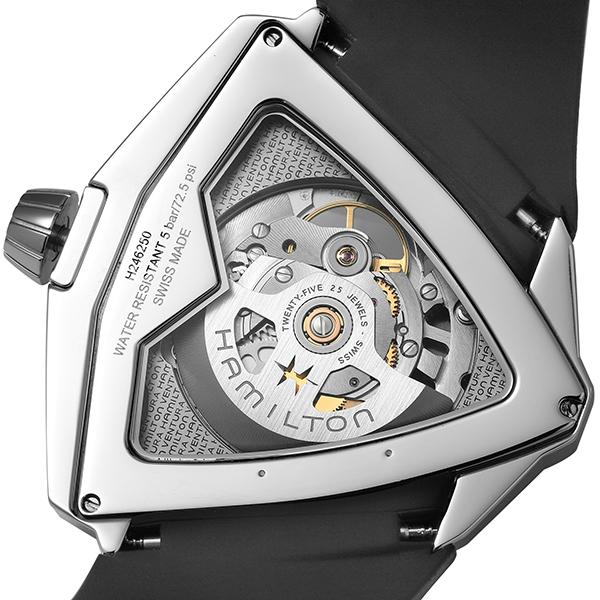 HAMILTON（ハミルトン） ベンチュラ XXL スケルトン オート 腕時計 HAMILTON H24625330 ブラック 黒 : ハタ貴 ...