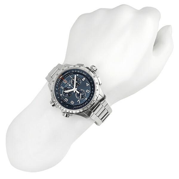 HAMILTON（ハミルトン） カーキ アビエーション X-ウィンドGMT 腕時計 HAMILTON H77922141 ブルー 青 新品電池 ...