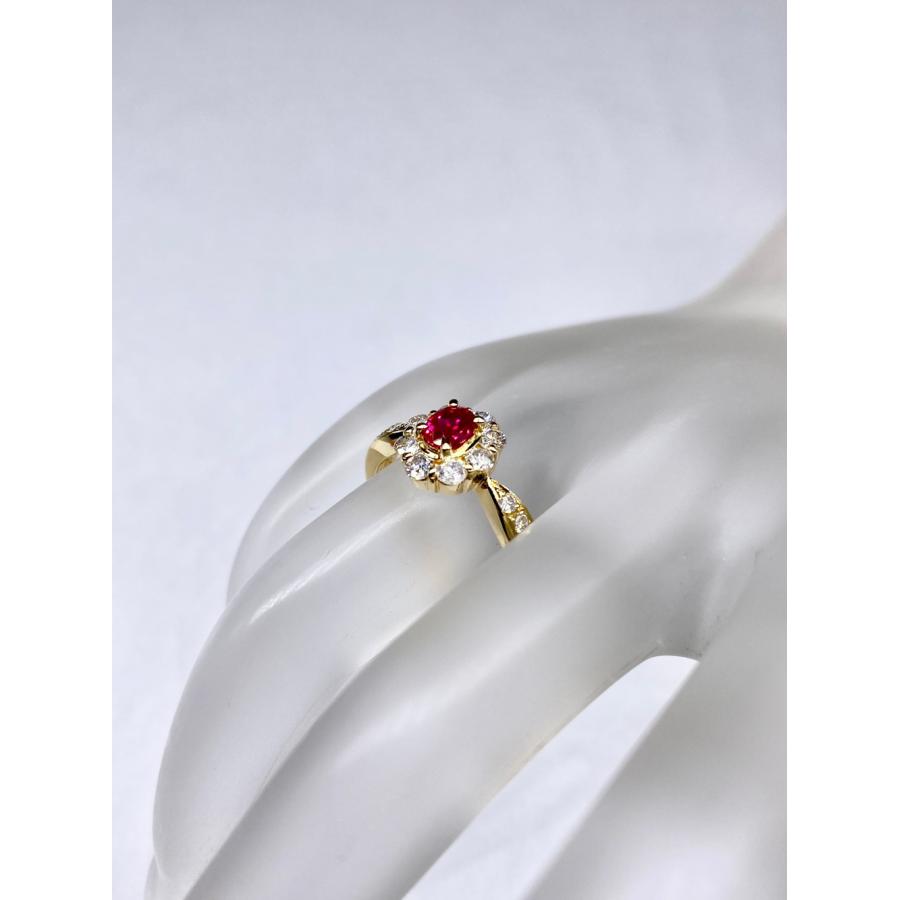 【ミャンマー産】ピジョンブラッドルビー 0.47ct / ダイヤモンド 計0.60ct K18 リング 11.5号【CHR01909】 : SecretBase河原宝飾 - 通販 ...