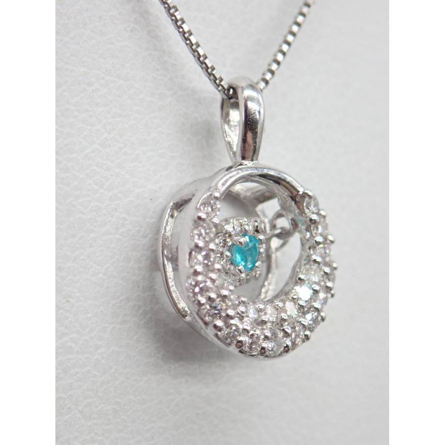 【ダンシングストーン】パライバトルマリン/ダイヤモンド 0.15ct・0.02ct Pt900/Pt850 ネックレス【CHP00814】 : SecretBase河原宝飾 - 通販 ...