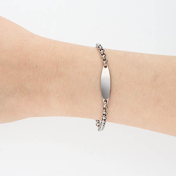 サージカルステンレスブレスレット Disc ペア カップル お揃い 誕生日 プレゼント :DISC-BRA-01:ジェイウェル・JWell ...